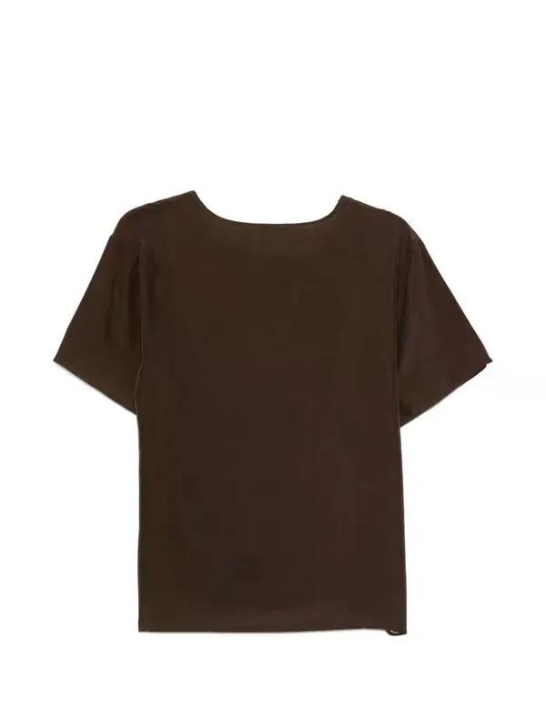 P.a.r.o.s.h Saxon Short-sleeve Blouse - Brown