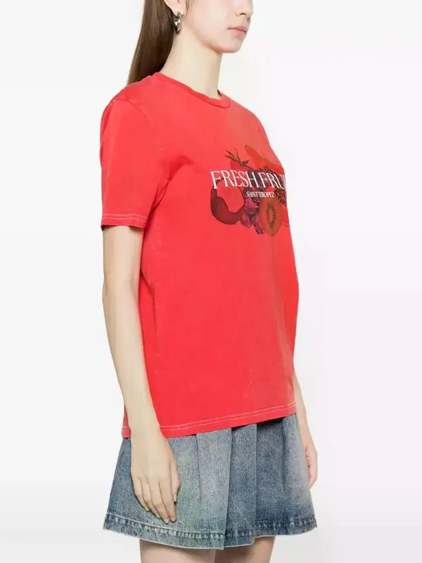 ELITE Fruit-graphic T-shirt - Red