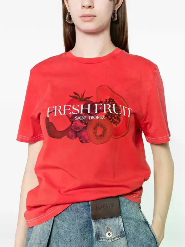 ELITE Fruit-graphic T-shirt - Red