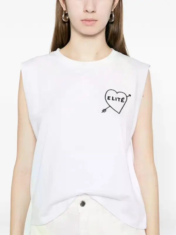 ELITE Logo-embroidered Tank Top