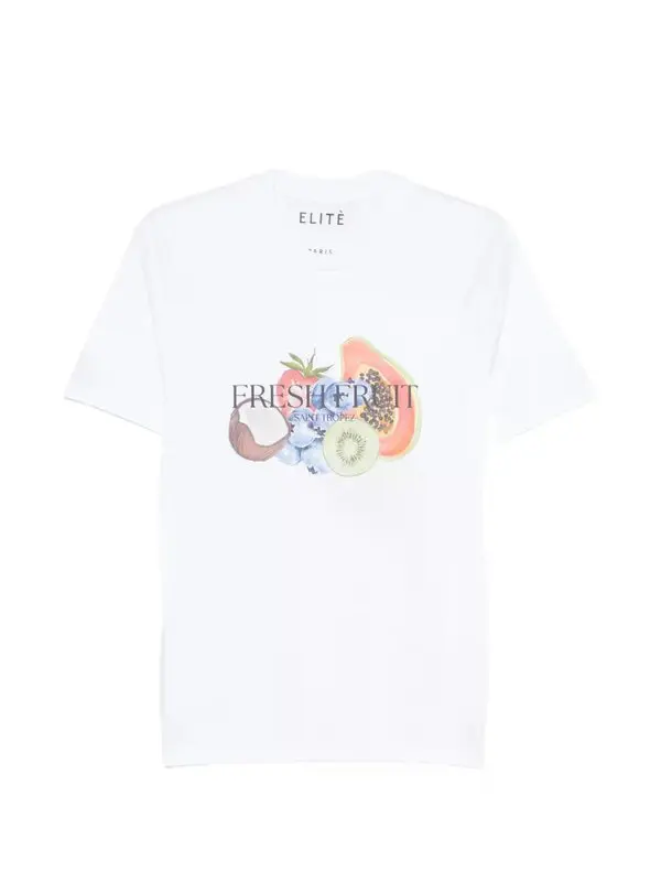 ELITE Fruit-print T-shirt - White