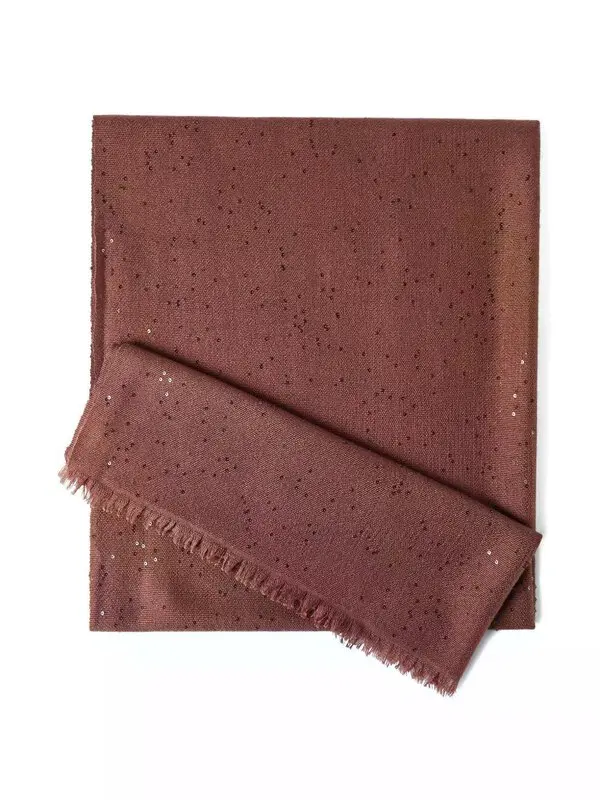 Brunello Cucinelli Frayed Scarf - Brown