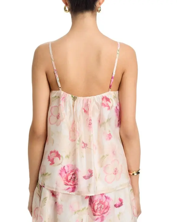 Aqua Flounce Top
