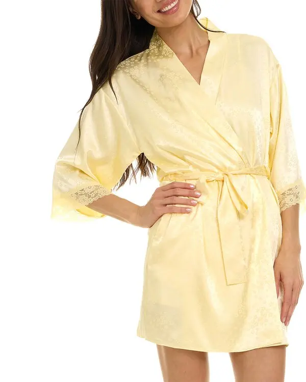 Flora Nikrooz Sabrina Cami, Shorts & Robe Travel Set - Yellow