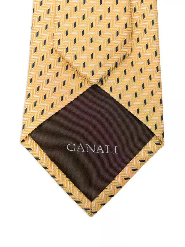 Canali Patterned Neck Tie