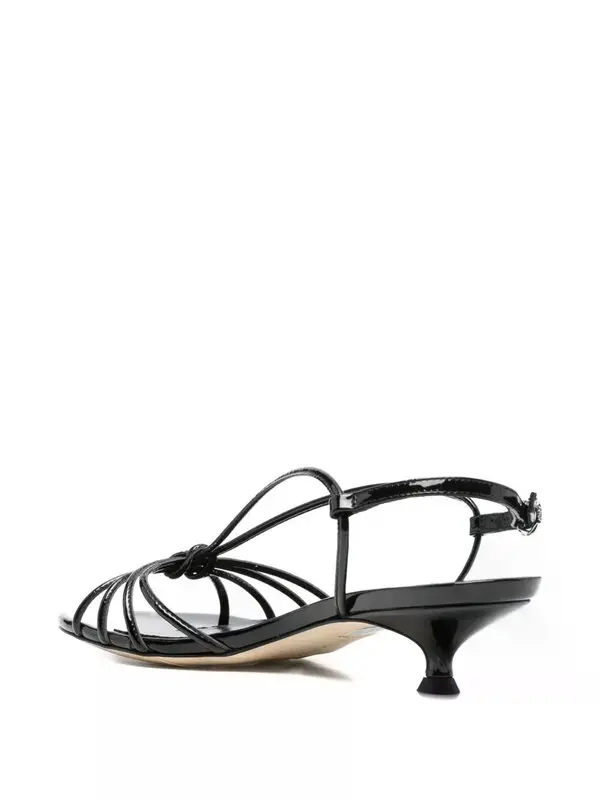AeydĒ Amara Knot Strap Sandals - Black