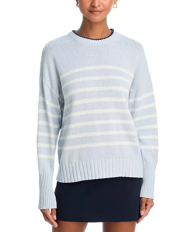 525 America Striped Crewneck Pullover Sweater