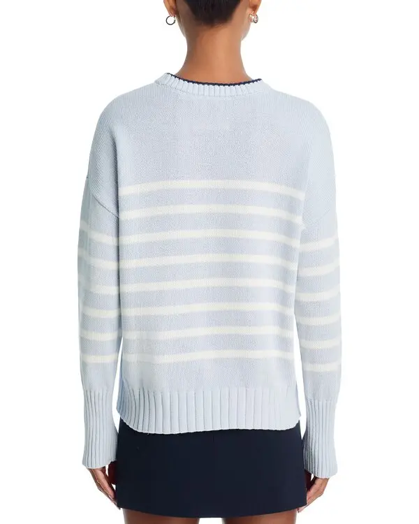 525 America Striped Crewneck Pullover Sweater