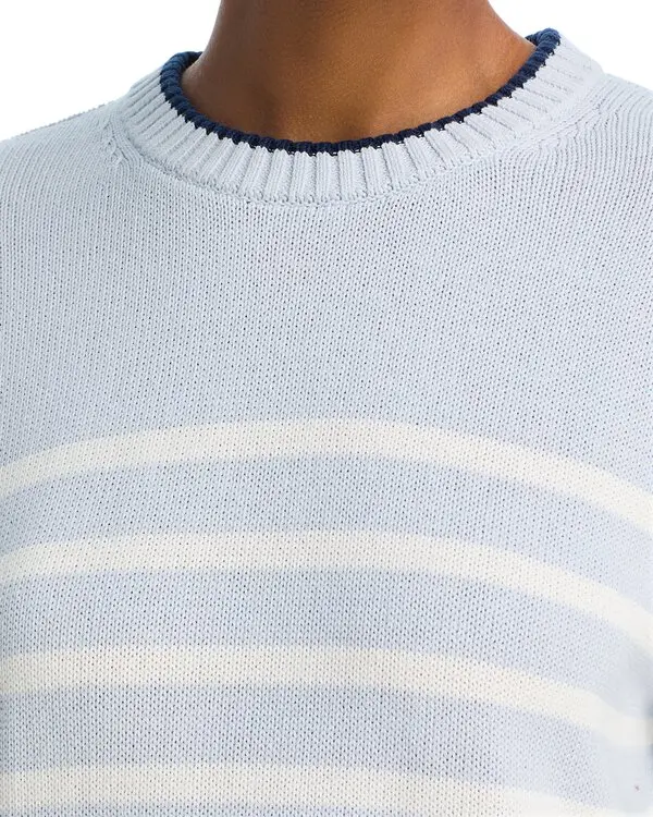 525 America Striped Crewneck Pullover Sweater