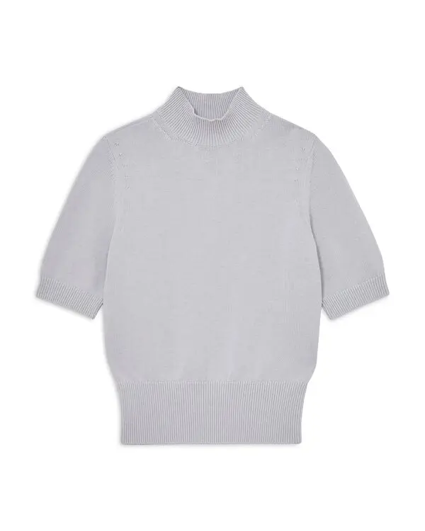 REISS Aria Funnel Neck Top