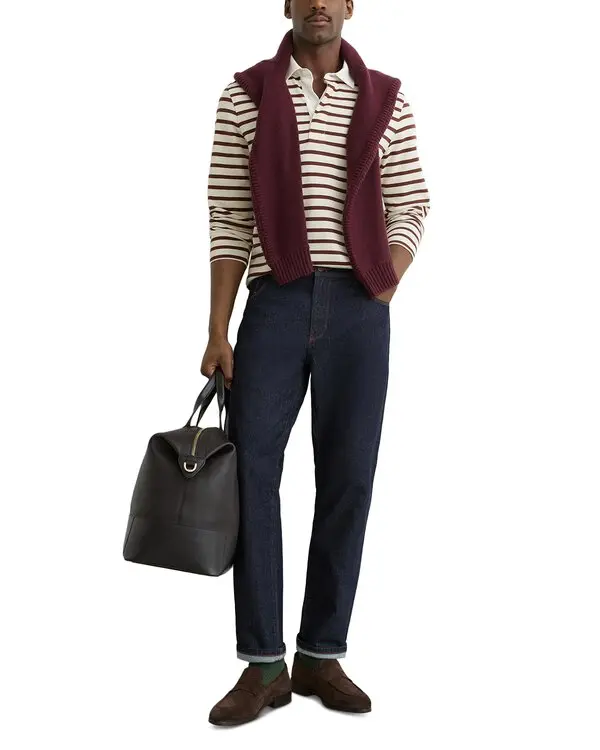 REISS Rugby Stripe Polo Shirt