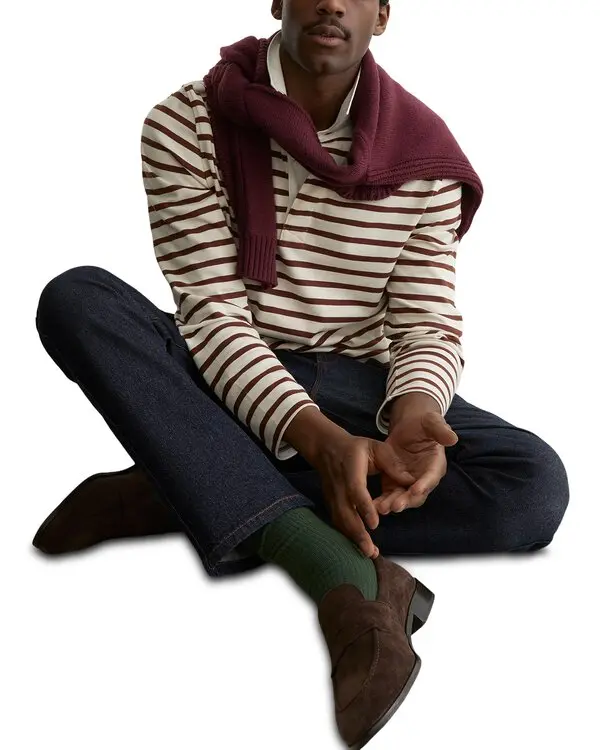 REISS Rugby Stripe Polo Shirt