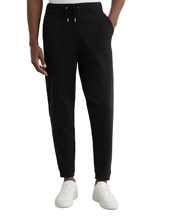 REISS Merino Wool Joggers - Black