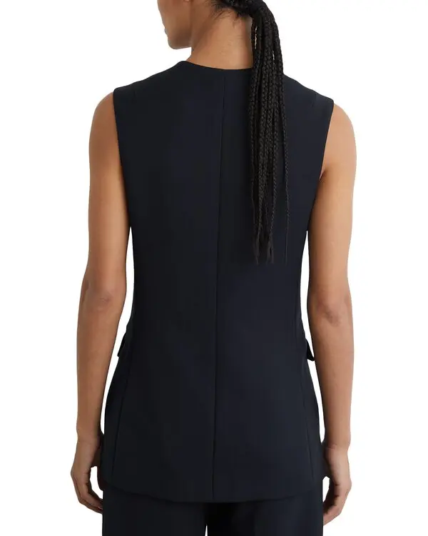 REISS Gabi Longline Vest - Navy