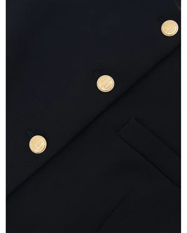 REISS Gabi Longline Vest - Navy