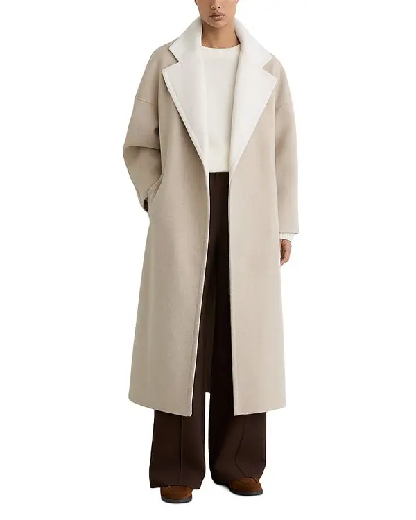REISS Two Tone Blindseam Coat