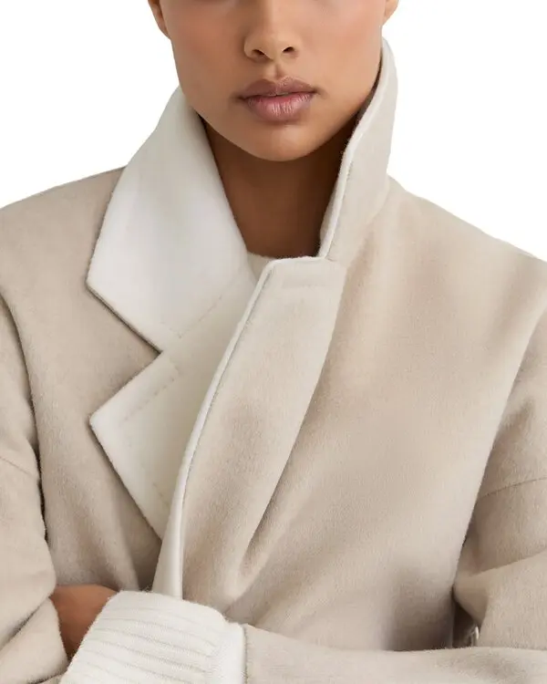 REISS Two Tone Blindseam Coat