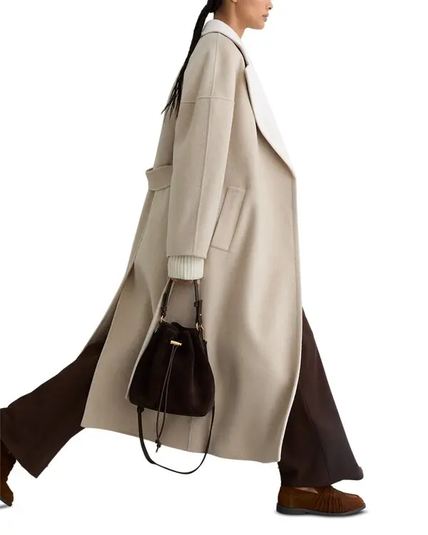 REISS Two Tone Blindseam Coat
