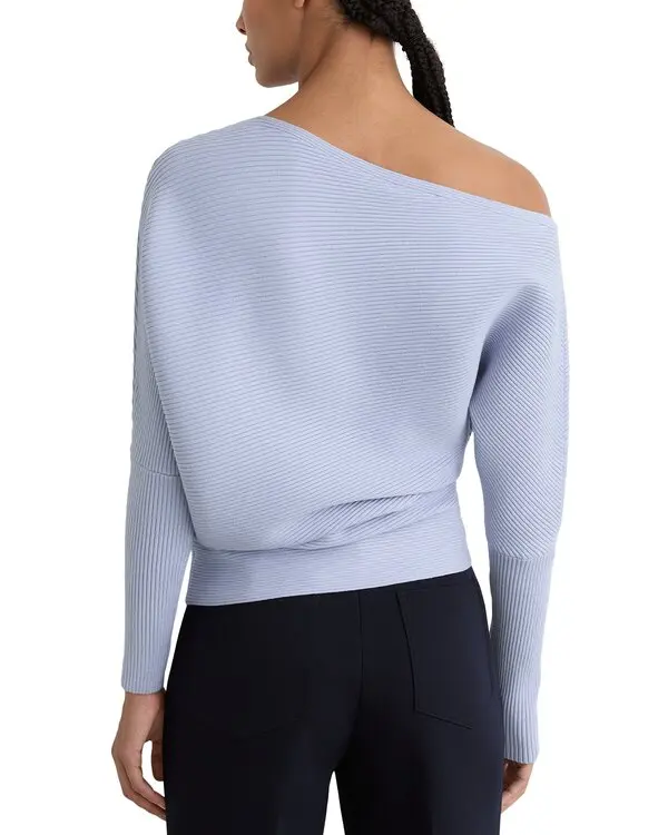 REISS Lorna Draped Sweater - Blue