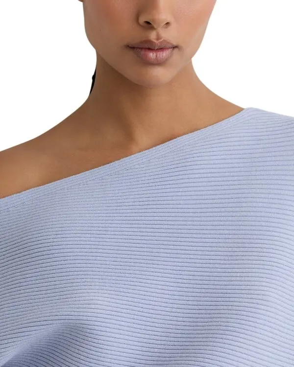 REISS Lorna Draped Sweater - Blue