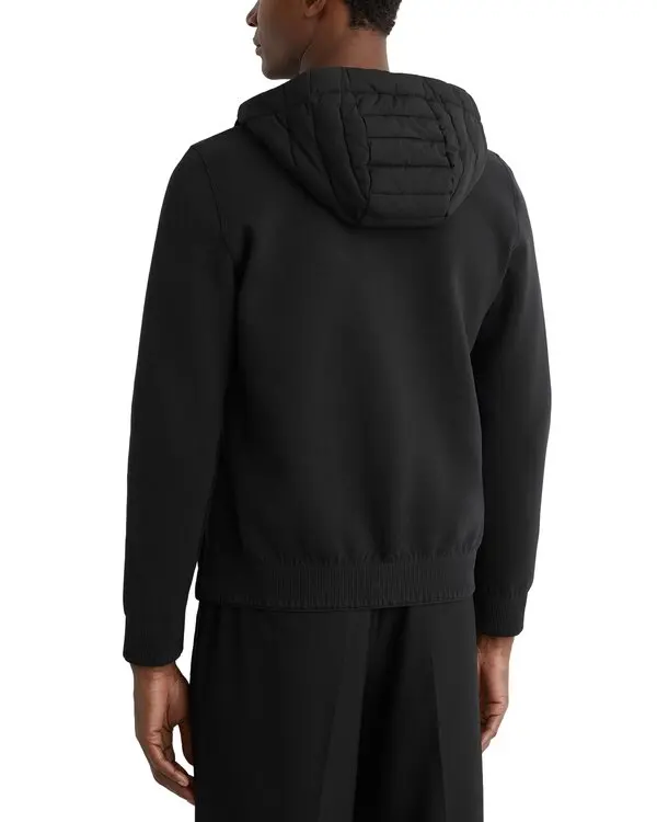 REISS Hooded Quilted Zip Jacket