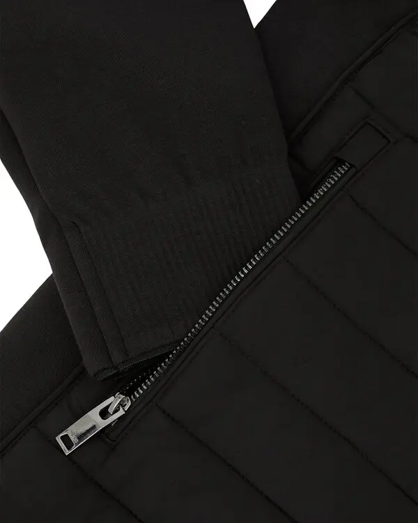 REISS Hooded Quilted Zip Jacket