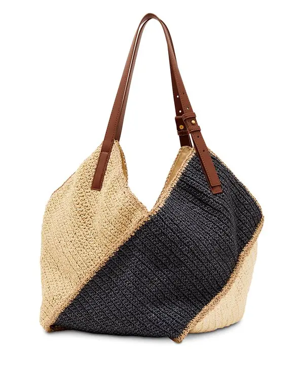 REISS Diagonal Seam Tote