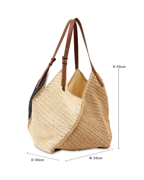 REISS Diagonal Seam Tote