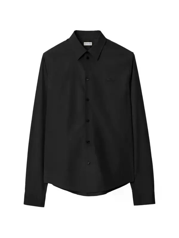 Burberry Classic Fit Cotton Poplin Shirt - Black