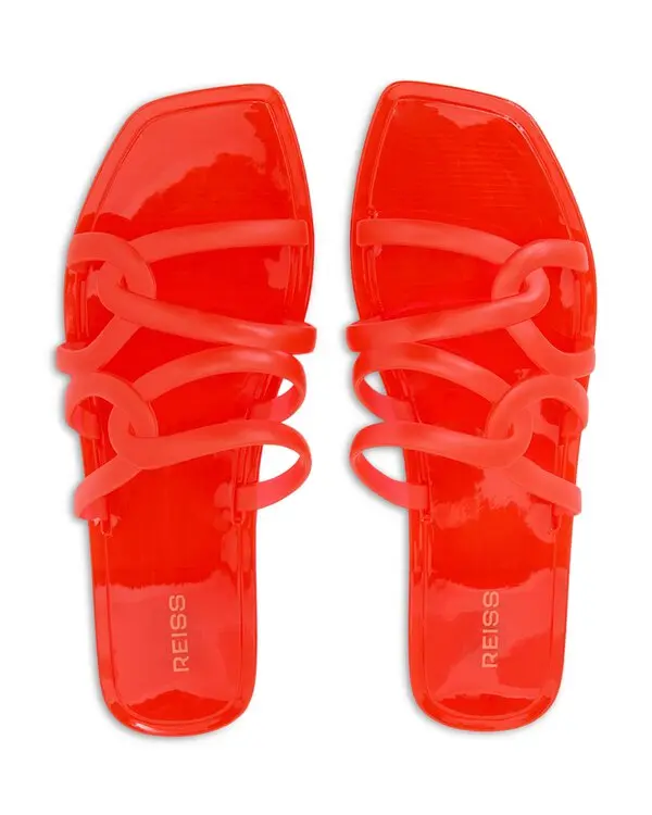 REISS Asymmetric Jelly Slides - Pink
