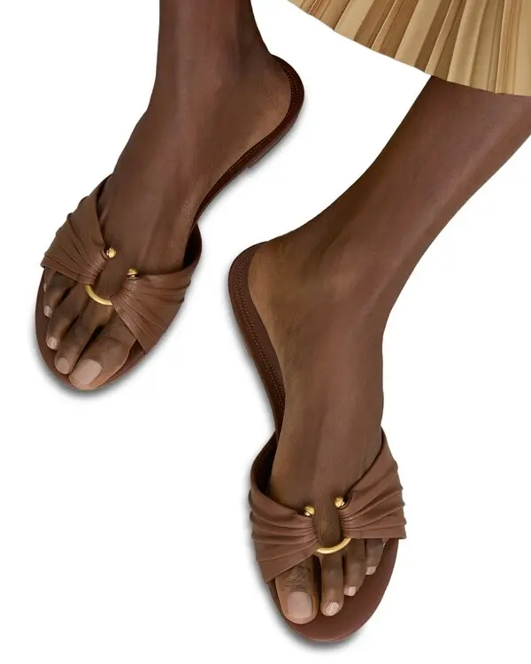 REISS Hardware Flat Sandals