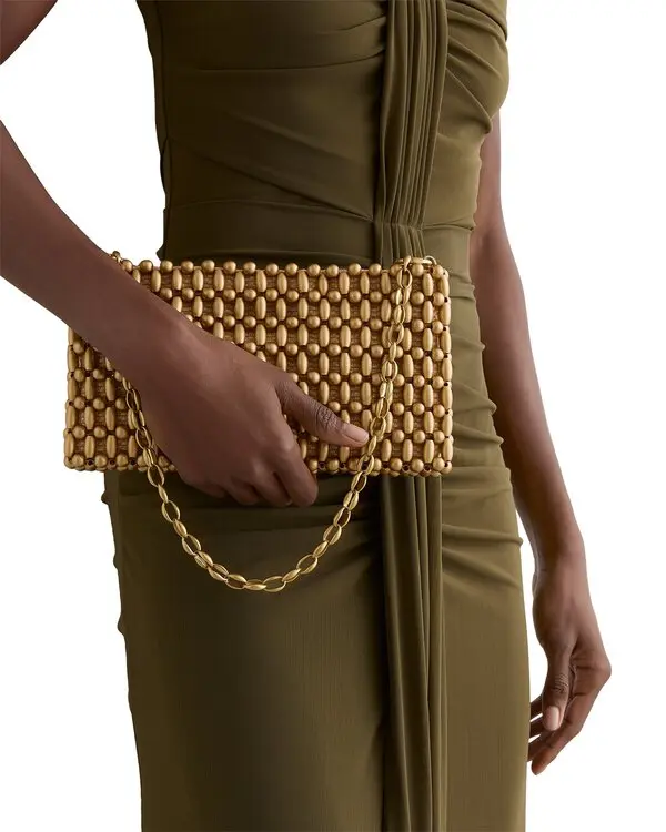 REISS Beatrix Beaded Bag