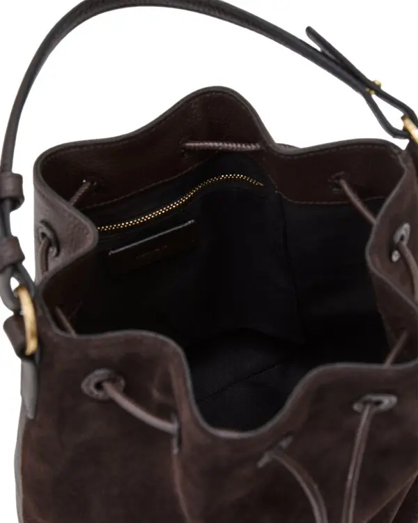 REISS Esther Suede Bucket Bag