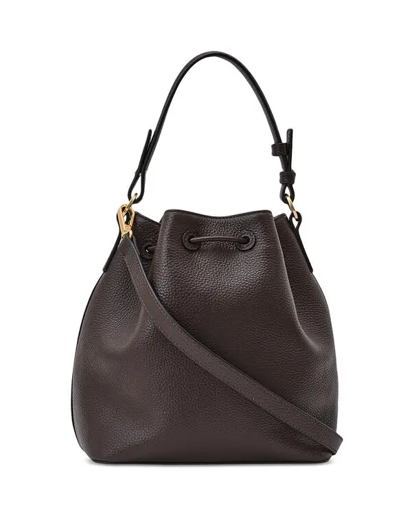 REISS Esther Suede Bucket Bag