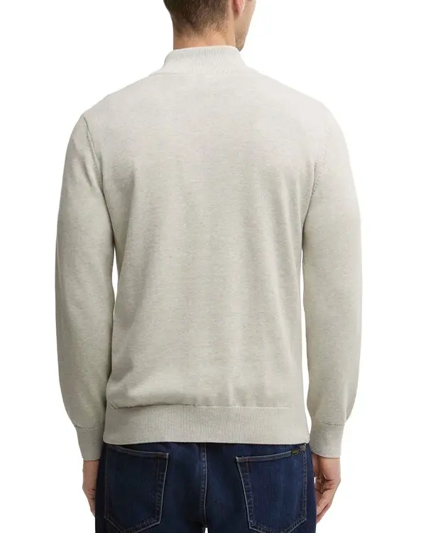 Barbour Half Zip Cotton Sweater - Neutral