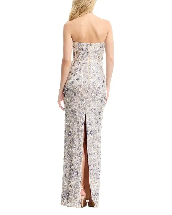Dress The Population Teresa Embellished Bustier Sheath Gown