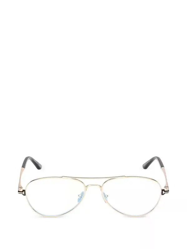 TOM FORD Pilot-frame Glasses - Gold