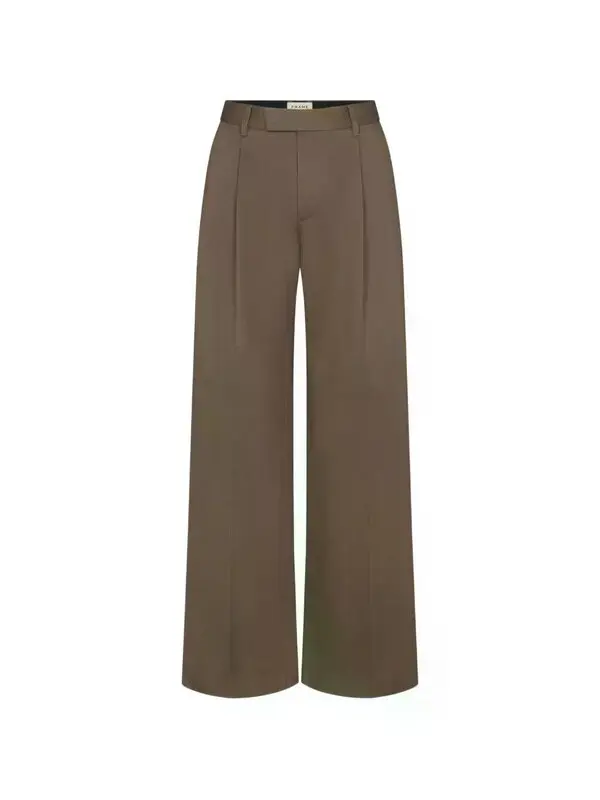FRAME Pleated Wide-leg Trousers