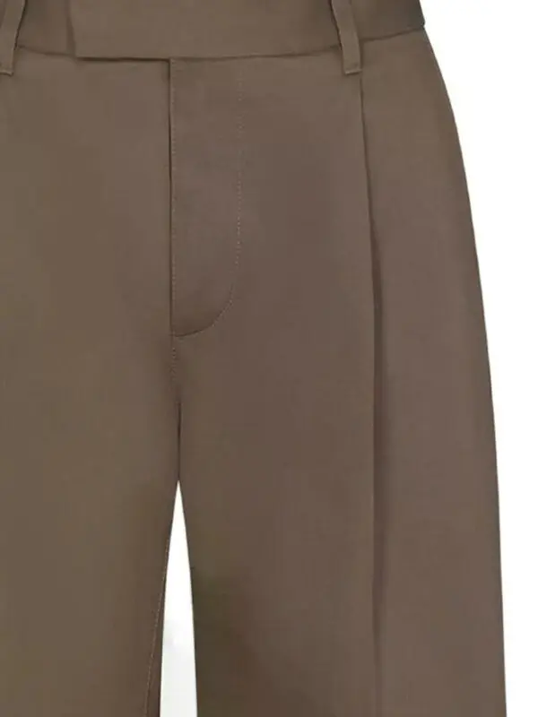 FRAME Pleated Wide-leg Trousers