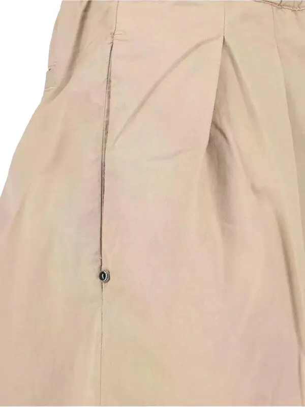 WHITE SAND Pleated Belted Trousers