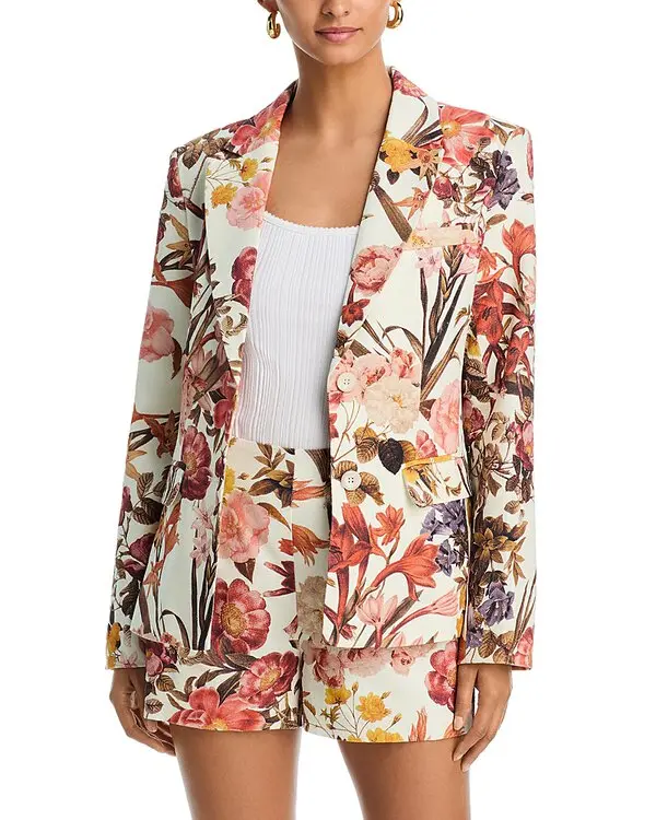 Aqua Floral Blazer