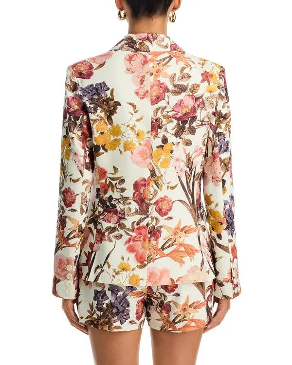 Aqua Floral Blazer