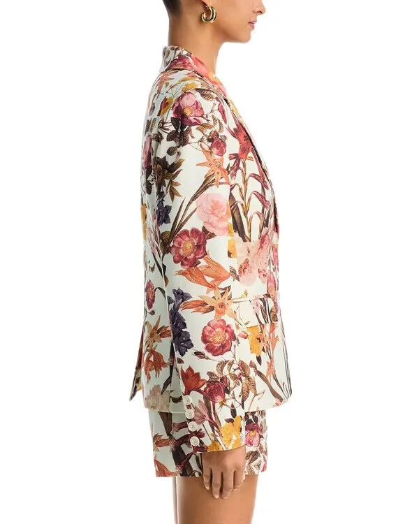 Aqua Floral Blazer