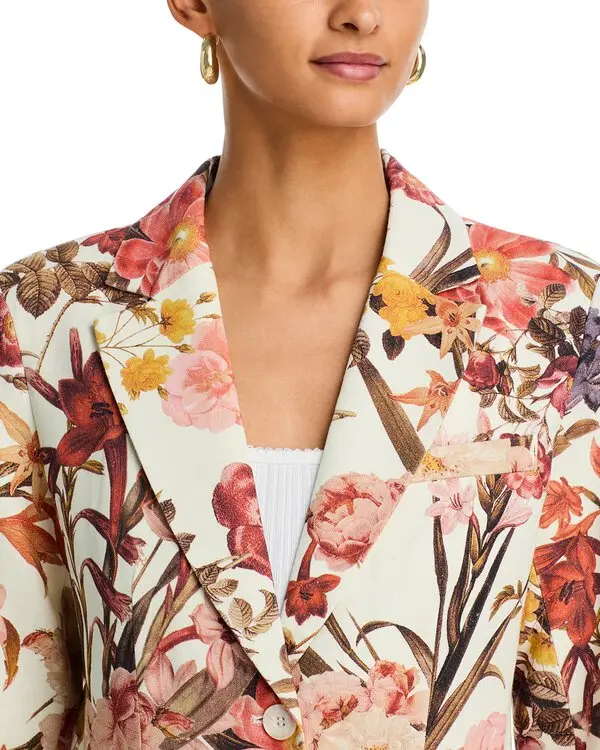 Aqua Floral Blazer