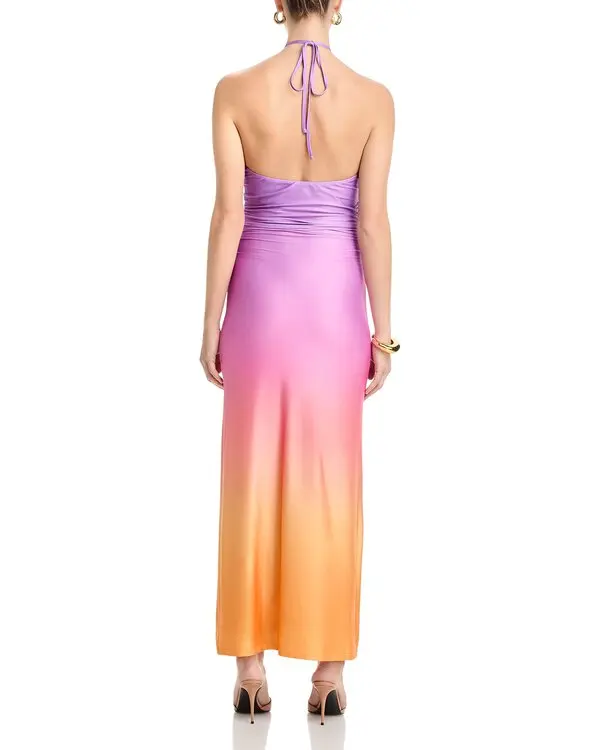 Aqua Halter Neck Dress