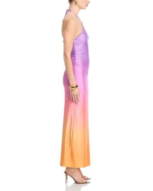 Aqua Halter Neck Dress