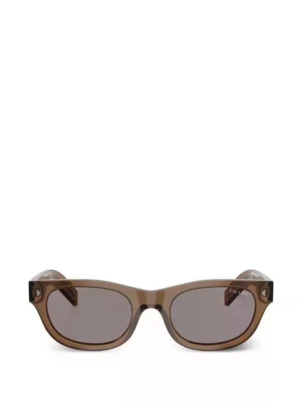 Prada Rectangle Frame Sunglasses - Brown