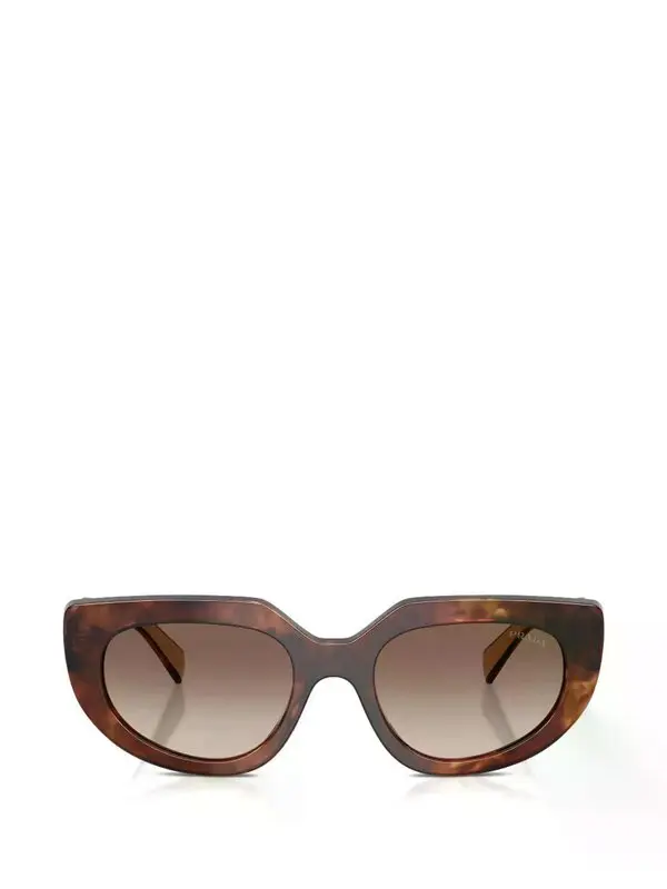 Prada Patterned Geometric Sunglasses - Brown