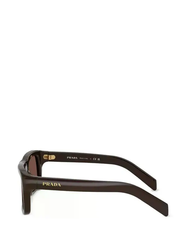 Prada Rectangle Sunglasses - Brown