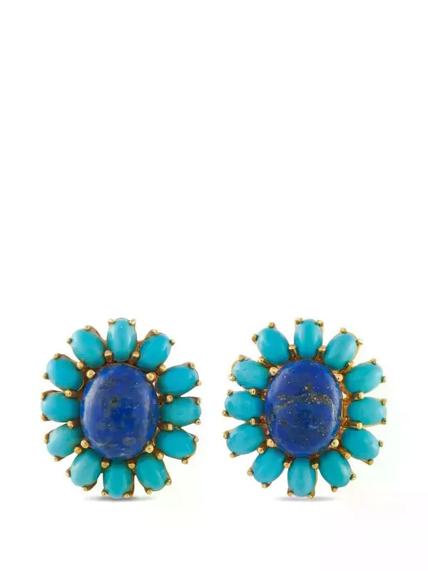LB EXCLUSIVE Lapis Lazuli And Turquoise Earrings - Gold